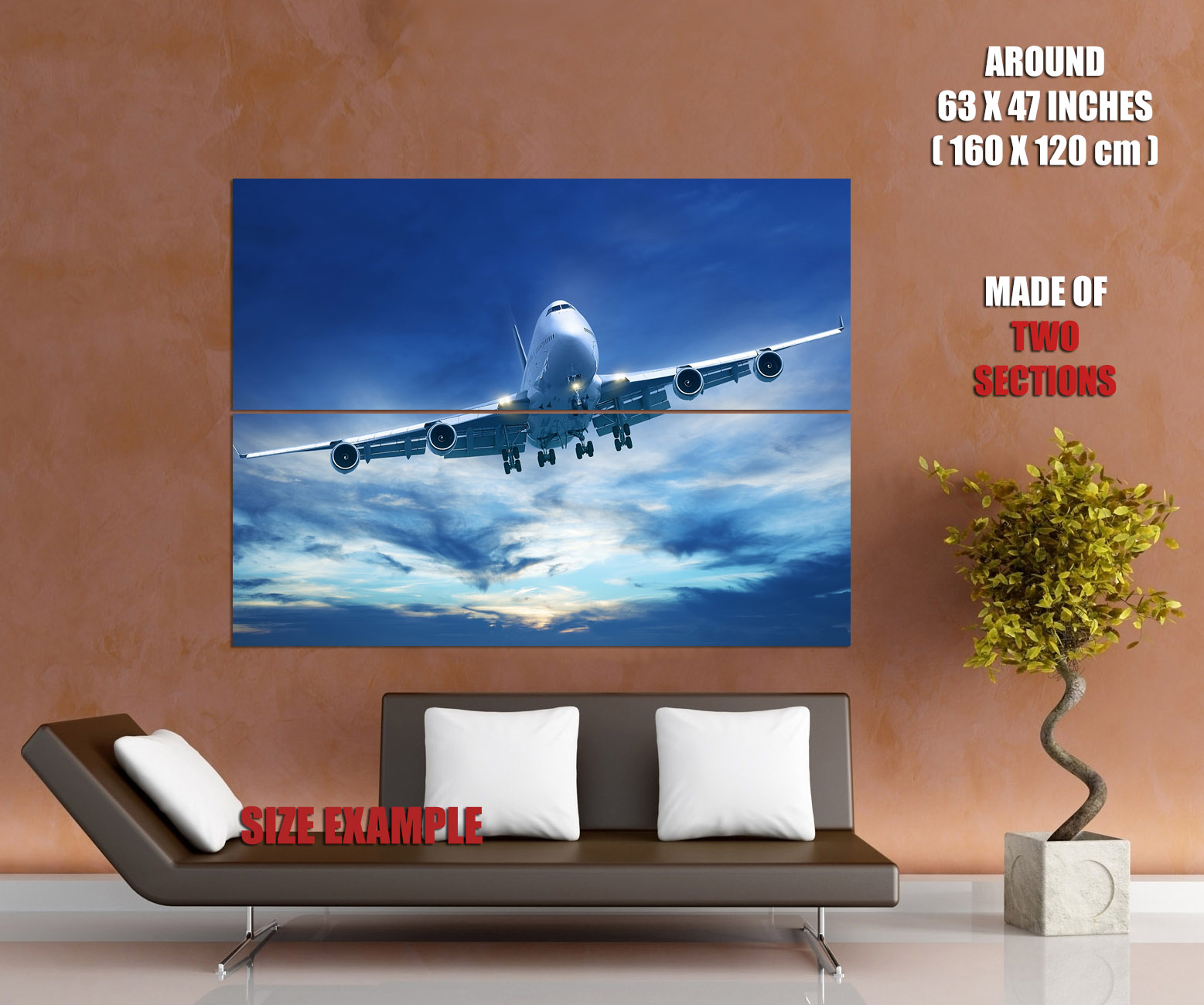 V2287 Boeing Airliner Beautiful Airplane Sky Aircraft Decor WALL POSTER ...