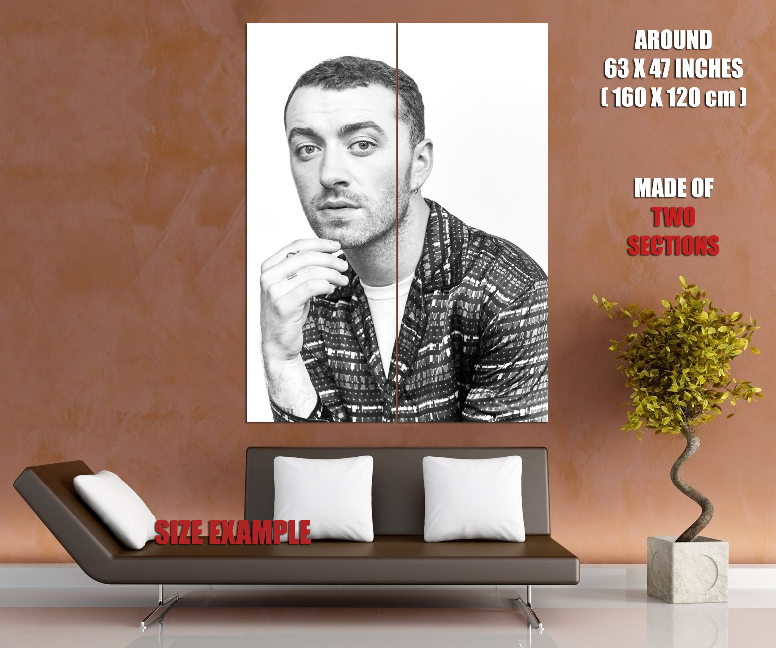 V8583 Sam Smith New Photo Tatoo Portrait Music Singer BW WALL POSTER ...