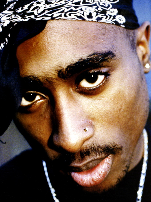 V2868 2PAC RETRO Vintage Portrait Tupac Shakur Tattoos POSTER PRINT ...